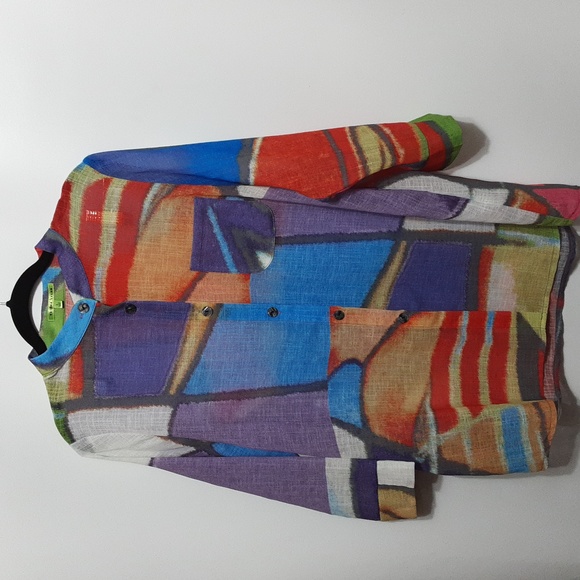 Trisha Tyler | Tops | Trisha Tyler Art Deco Multicolor Bohemian Print ...